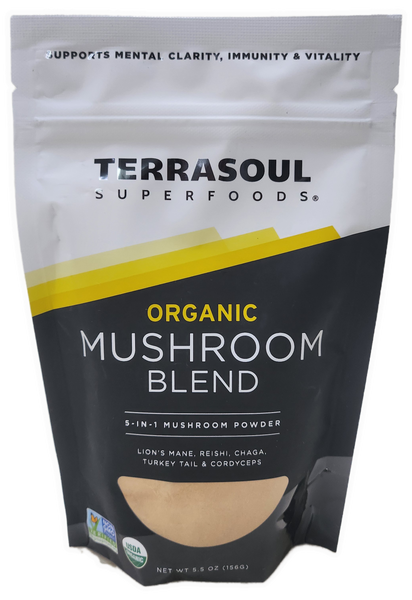 Terrasoul, Organic Mushroom Blend, 5.5 oz – Body Restoration Barbados